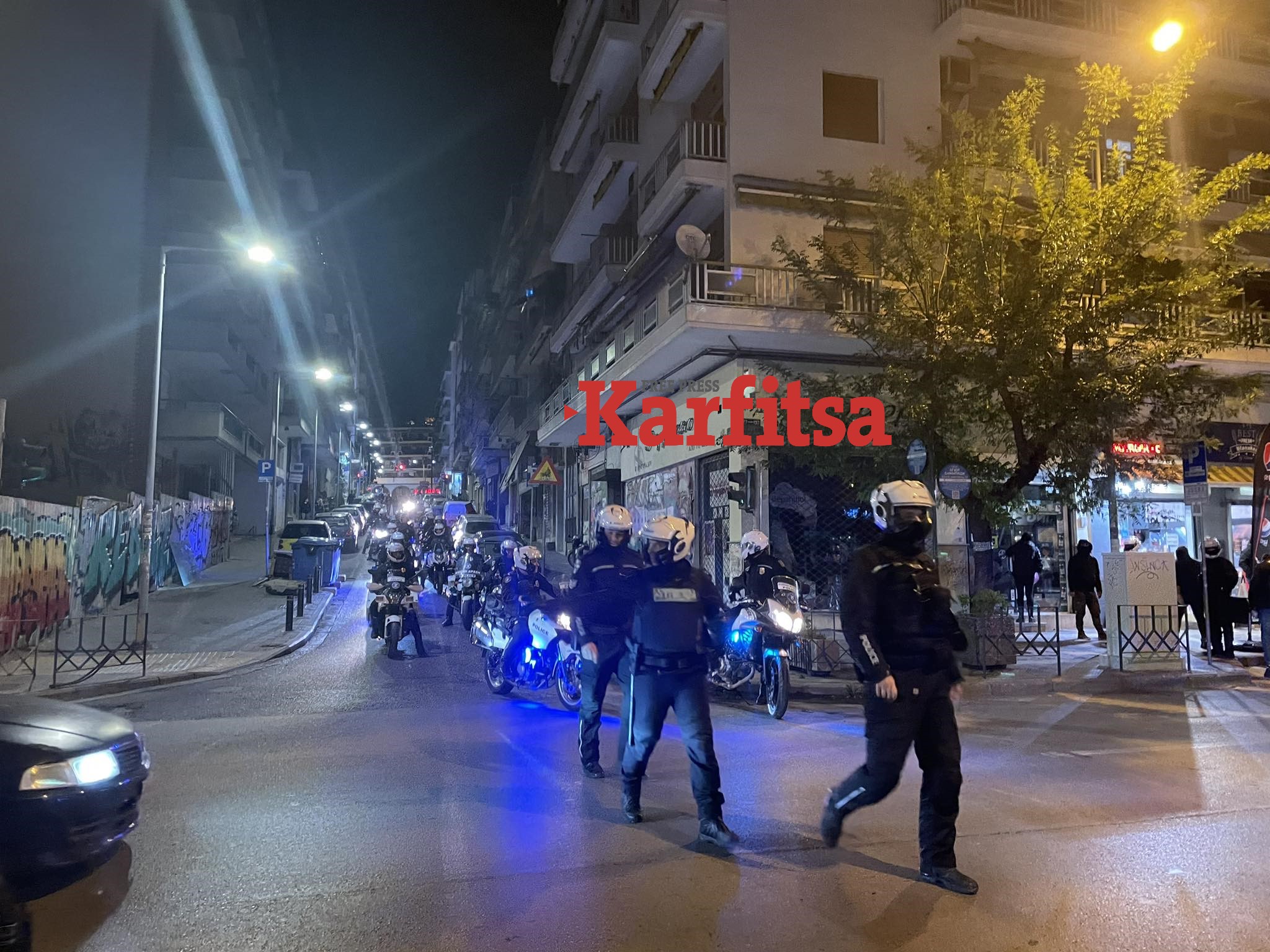 Θεσσαλονίκη: Τρεις συλλήψεις και 14 προσαγωγές μετά τα επεισόδια - ΚΑΡΦΙΤΣΑ