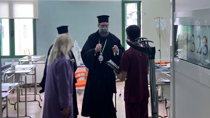 Θεσσαλονίκη: Ο Μητροπολίτης Φιλόθεος επισκέφθηκε νοσοκομεία